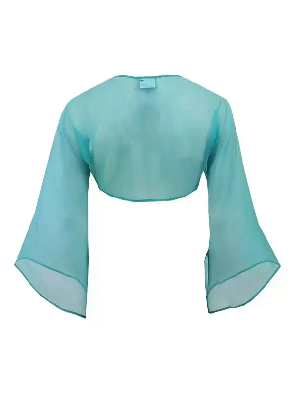 ZONDA NELLIS Soleil Bell-sleeve Sheer Shrug