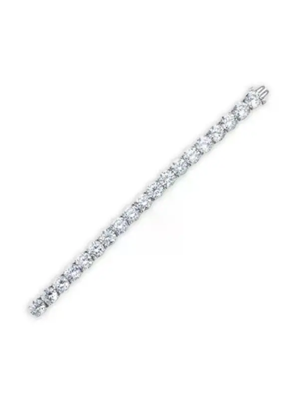 FANTASIA BY DESERIO Round-cut Bracelet - Silver