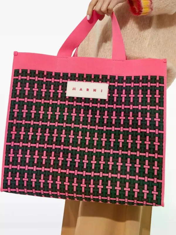 Marni Cotton-blend Tote Bag