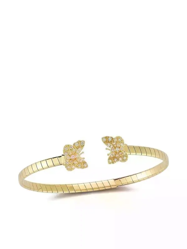 TANYA FARAH 18k Diamond Butterfly Bracelet - Gold