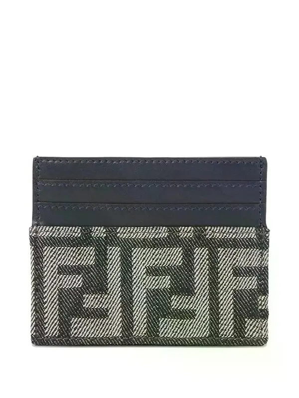 Fendi Logo-monogram Cardholder - Grey