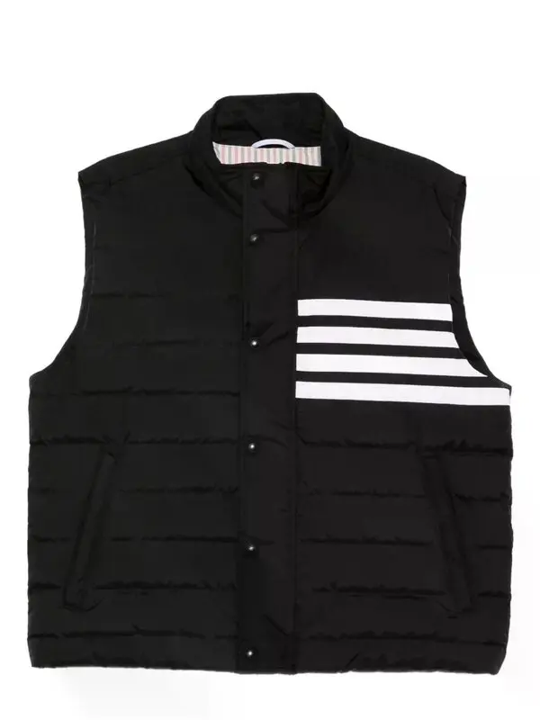 Thom Browne Ripstop Down-filled 4-bar Gilet - Black
