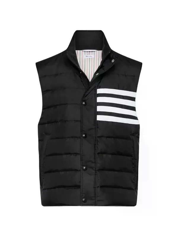 Thom Browne Ripstop Down-filled 4-bar Gilet - Black