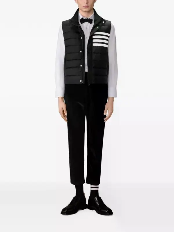Thom Browne Ripstop Down-filled 4-bar Gilet - Black
