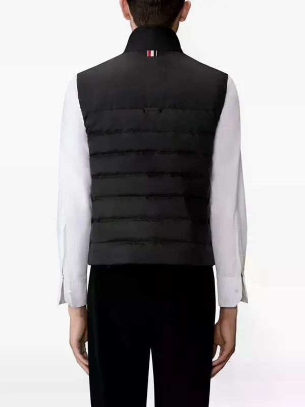 Thom Browne Ripstop Down-filled 4-bar Gilet - Black