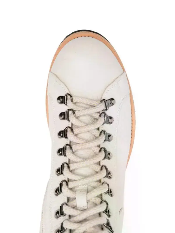 Eleventy Lace-up Leather Boots
