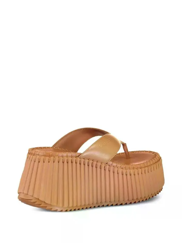 Chloé Platform Thong Sandals