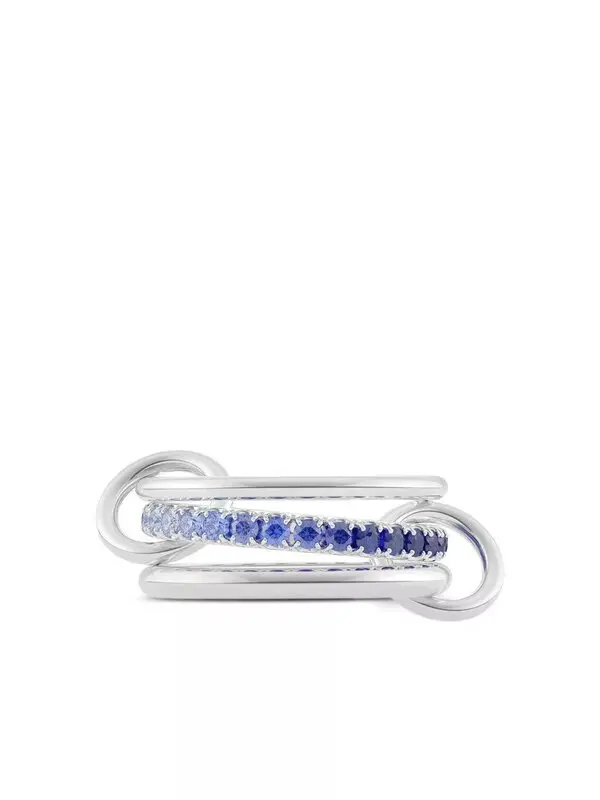 SPINELLI KILCOLLIN Sterling Ring With Blue Sapphires - Silver