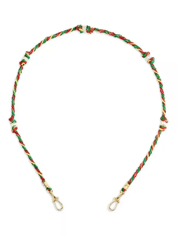 MARIE LICHTENBERG 14k Yellow Gold Mauli Rasta Necklace - Neutrals