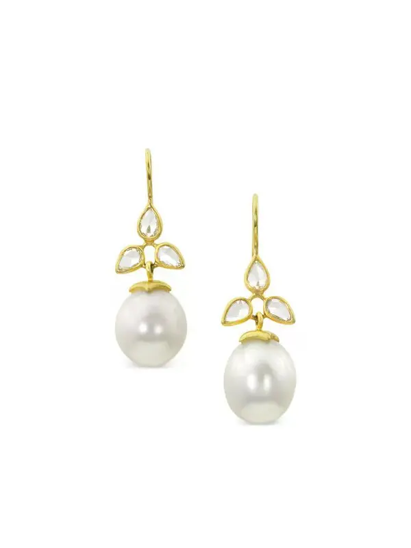 LEIGH MAXWELL Pearl Drop Earrings - Neutrals