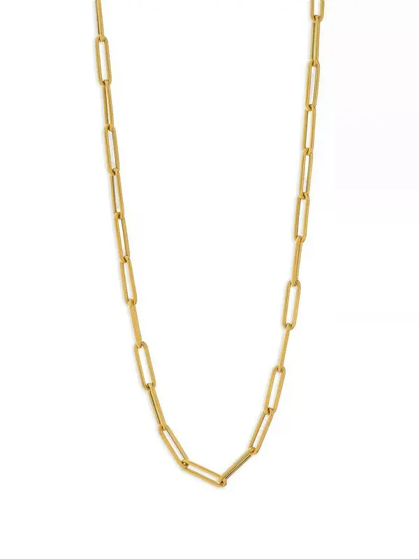 MARISSA COLLECTIONS 14k Yellow Paper Clip Chain Necklace - Gold