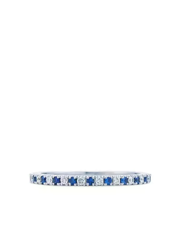 Kwiat 18kt White Gold Sapphire And Diamond Ring - Silver