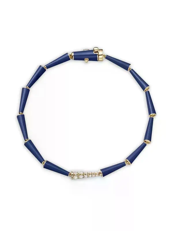 Melissa Kaye 18k Yellow Gold Lola Diamond Bracelet - Blue
