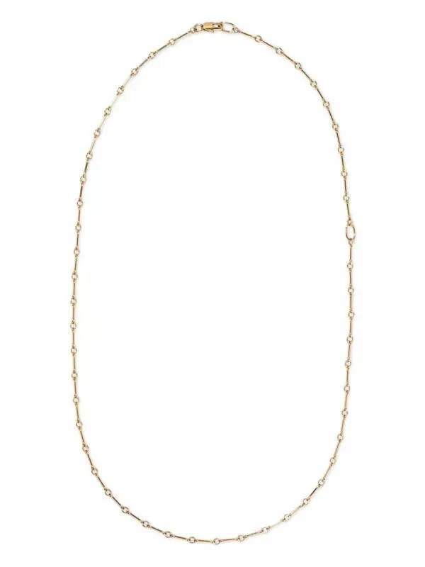 LIZZIE FORTUNATO Confetti Letter Chain Necklace - Gold