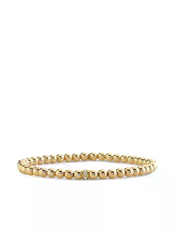 SYDNEY EVAN 14k Yellow Rondelle Diamond Bracelet - Gold