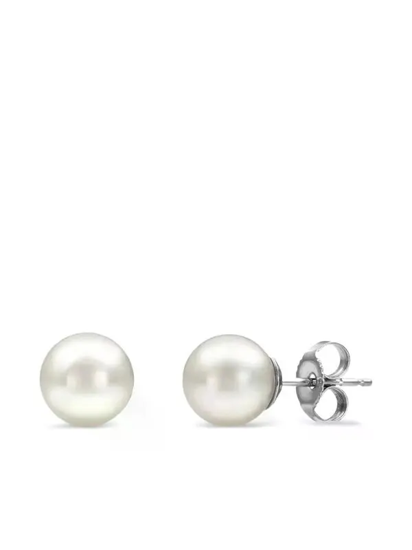 BAGGINS Akoya Pearl Stud Earrings - White