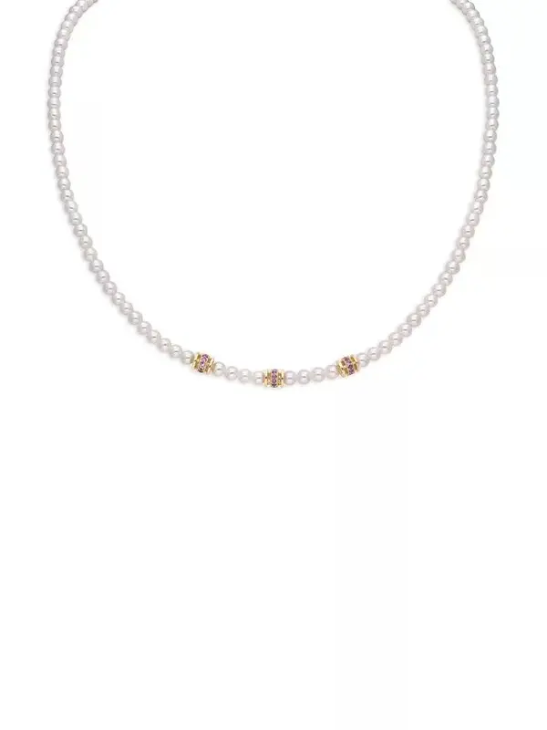 MOKSH 18k Kyoto Sapphire And Pearl Necklace - Gold