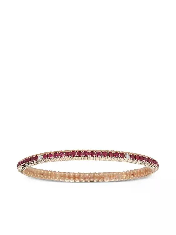 ZYDO 18k Rose Gold Diamond And Ruby Bracelet - Pink