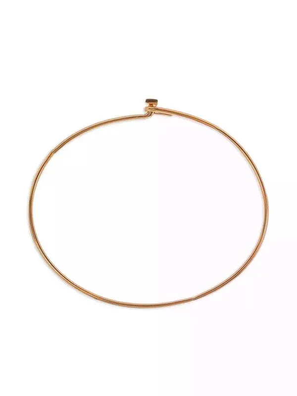 DEZSO 18k Rose Classic Wave Wire Bracelet - Gold