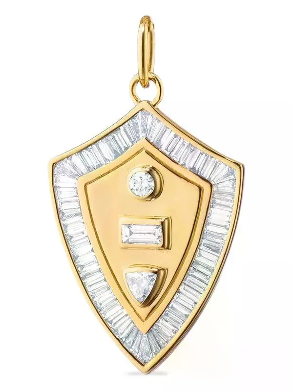Monica Rich Kosann 18k Yellow Fearless Diamond Pendant - Gold