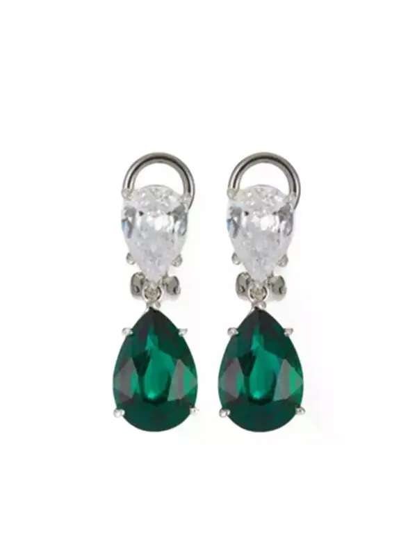 FANTASIA BY DESERIO Drop Earrings - Green