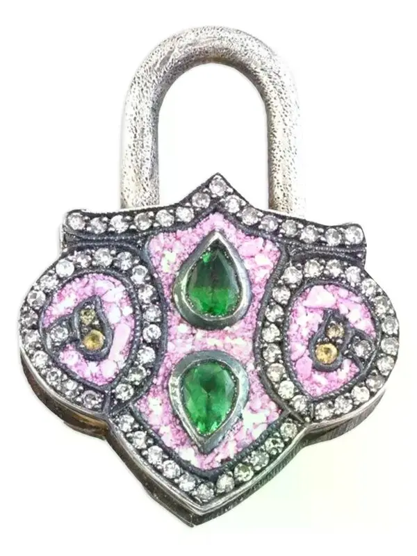SEVAN BIÇAKÇI Sterling Silver Diamond Padlock Pendant