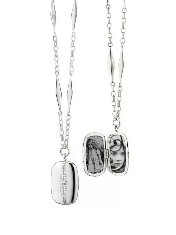 Monica Rich Kosann Points North Locket Necklace