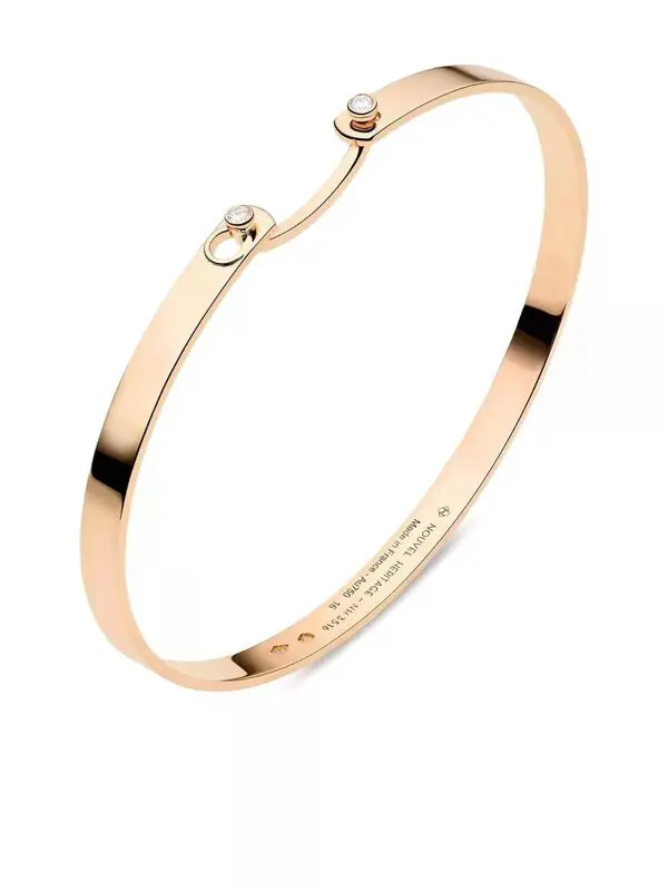 NOUVEL HERITAGE 18k Rose Gold Diamond Bangle - Pink