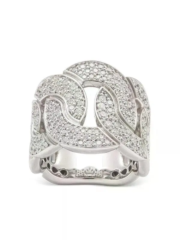 ZYDO 18k White Gold Diamond Ring - Silver