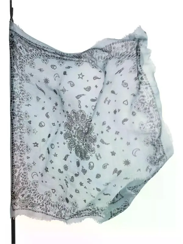 Zadig&Voltaire Nuage Bandana Scarf - Blue