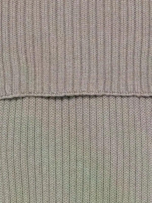 DELL'OGLIO Ribbed Scarf - Neutrals