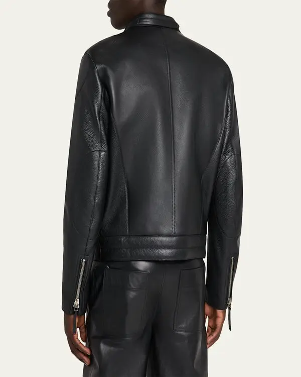 TOM FORD Pebbled Leather Biker Jacket