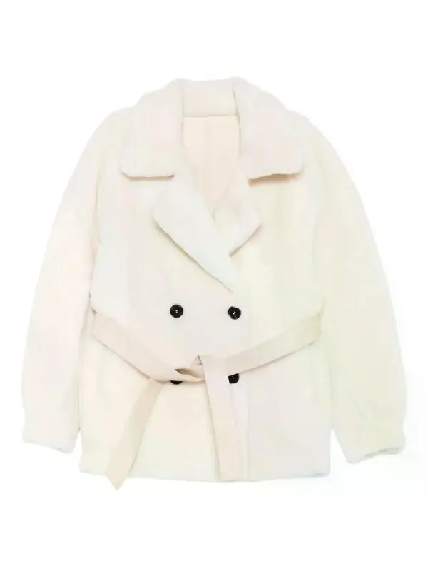 LISKA Double-breasted Belted Coat