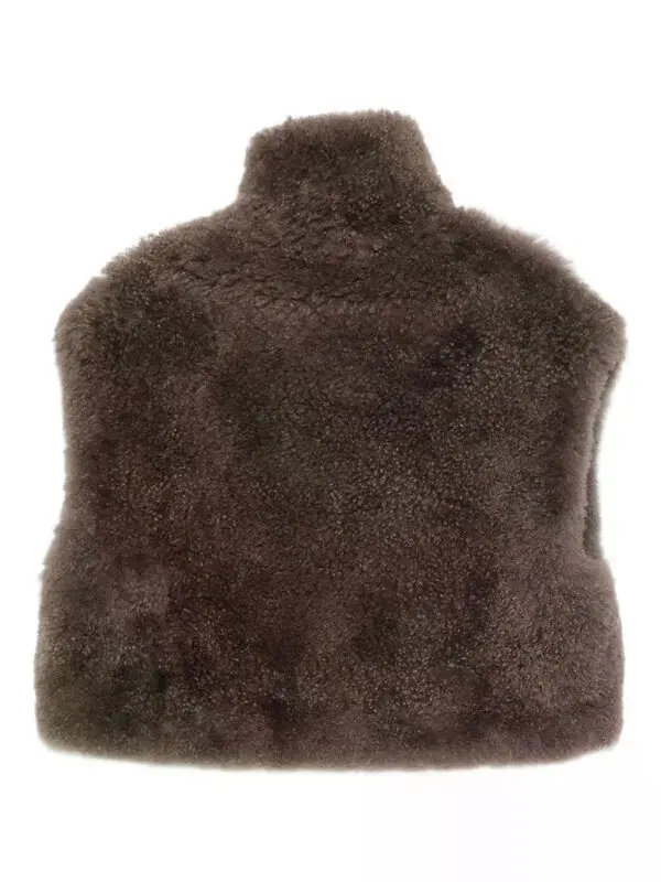LISKA High-neck Gilet - Grey