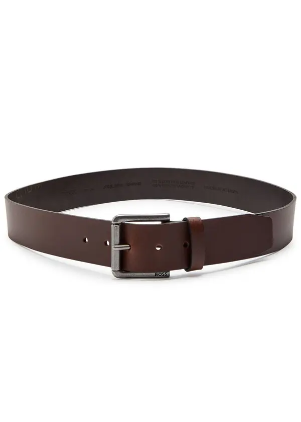 BOSS Joris Leather Belt - Dark Brown