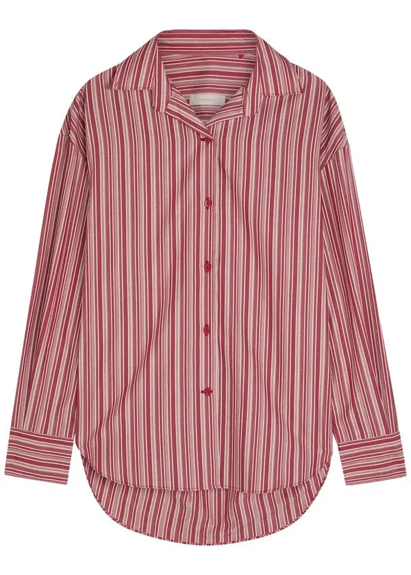Faithfull The Brand Striped Cotton Shirt - Red