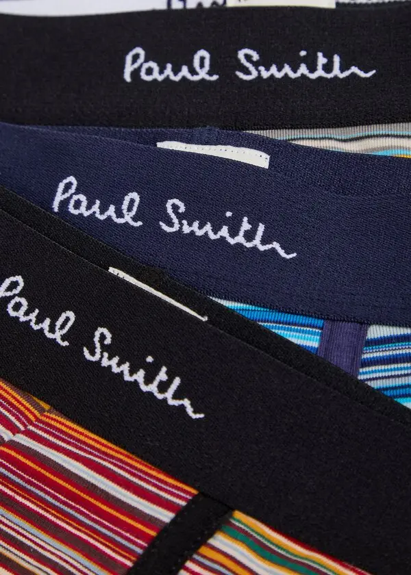 Paul Smith Striped Stretch-cotton Trunks