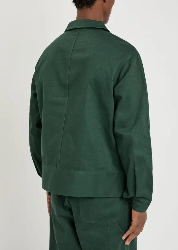 BODE Knolly Brook Side Canvas Jacket - Dark Green