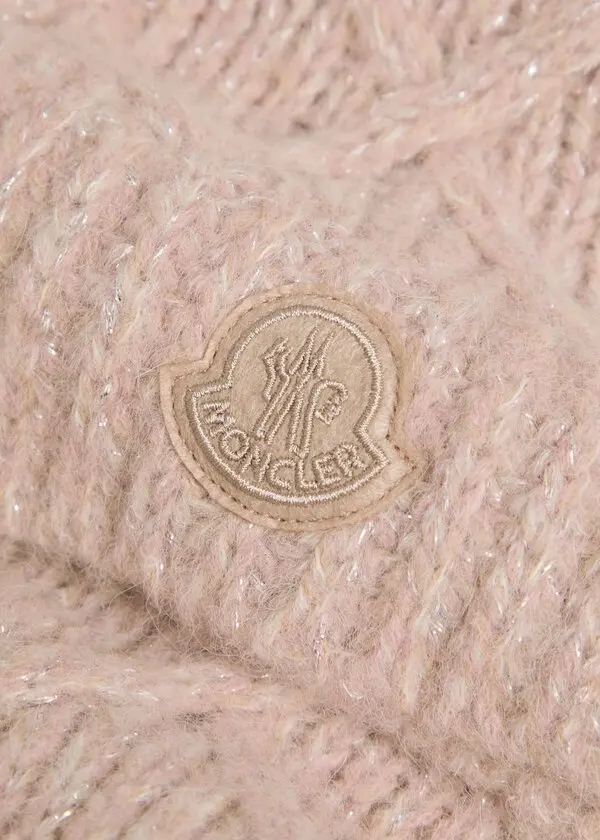 Moncler Metallic-weave Alpaca-blend Scarf