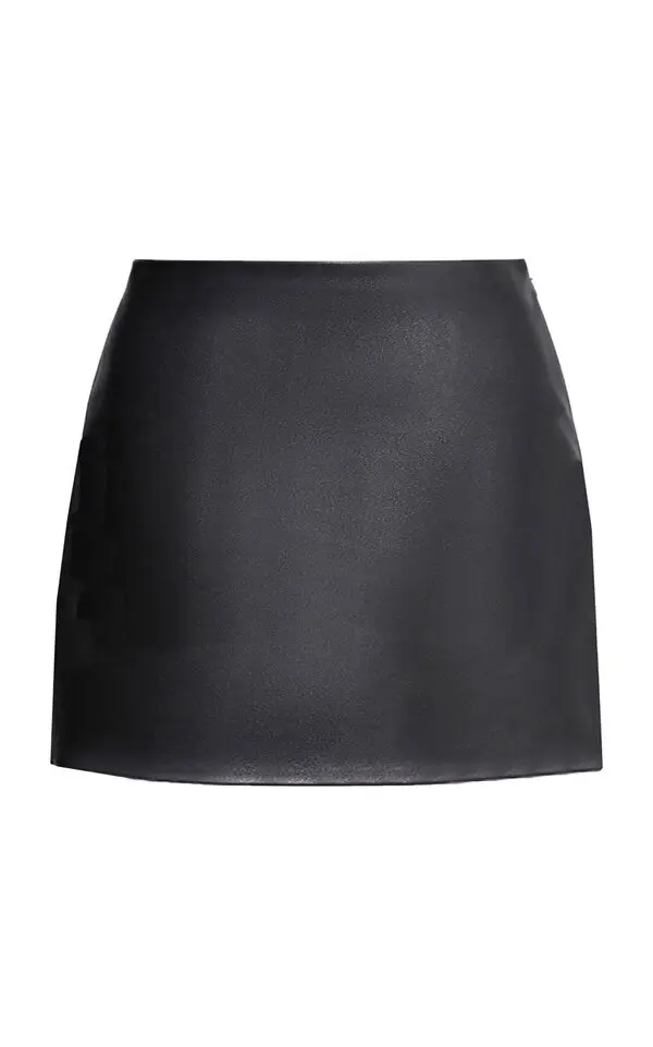 KALLMEYER Shiloh Plongé Leather Miniskirt