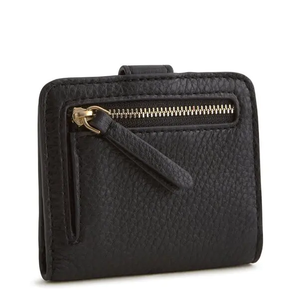 VERA BRADLEY Small Tab Wallet In Moonless Night - Black