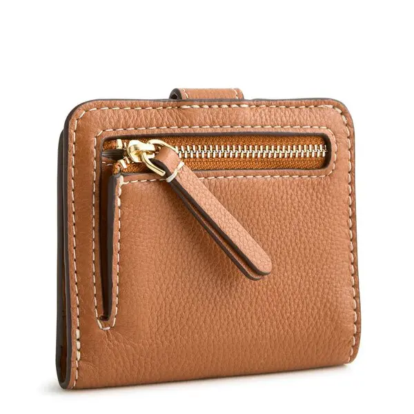 VERA BRADLEY Small Tab Wallet In Roasted Pecan - Brown