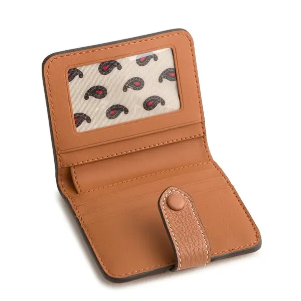 VERA BRADLEY Small Tab Wallet In Roasted Pecan - Brown