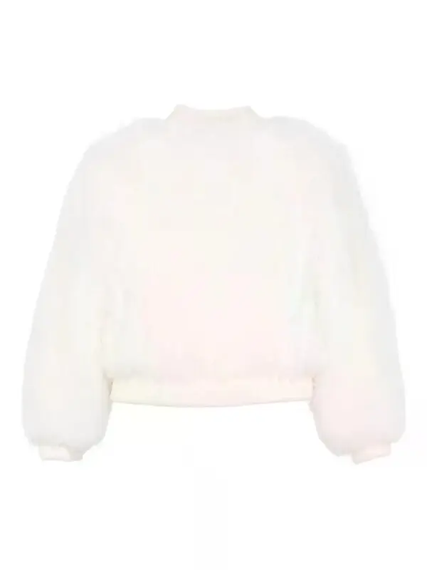LISKA Goat Fur Bomber Jacket
