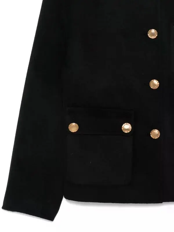 LISKA Front-button Jacket - Black