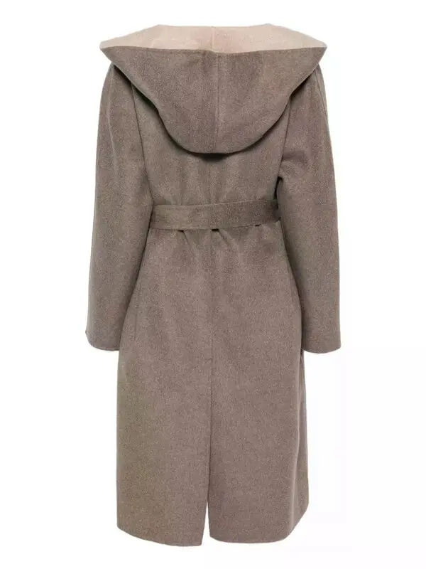 LISKA Hooded Belted Coat