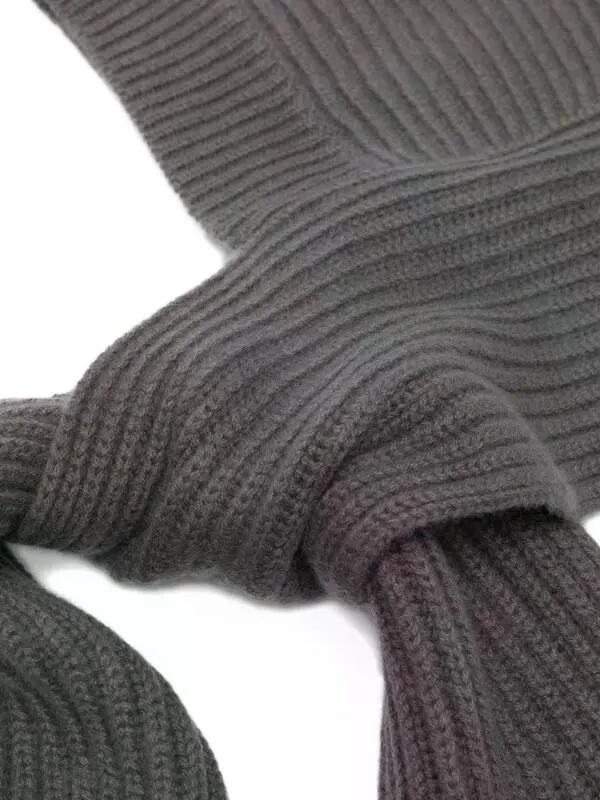 LISKA Ribbed Hooded Scarf