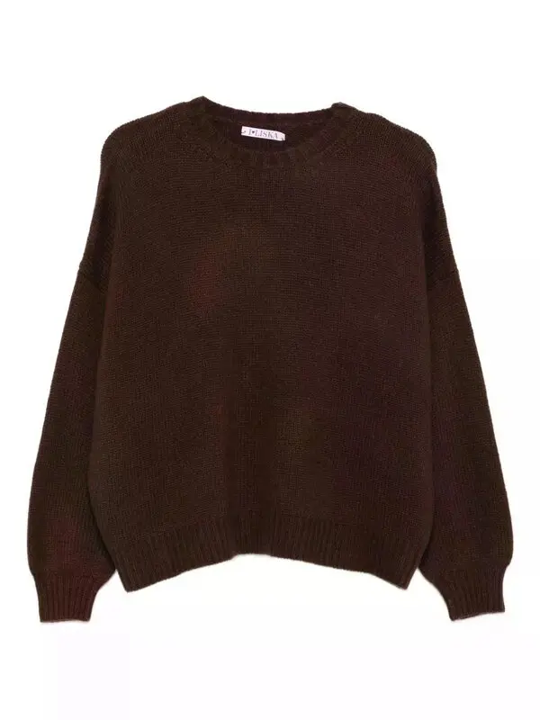 LISKA Crew-neck Knitted Sweater