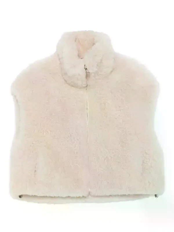 LISKA High-neck Gilet - Neutrals