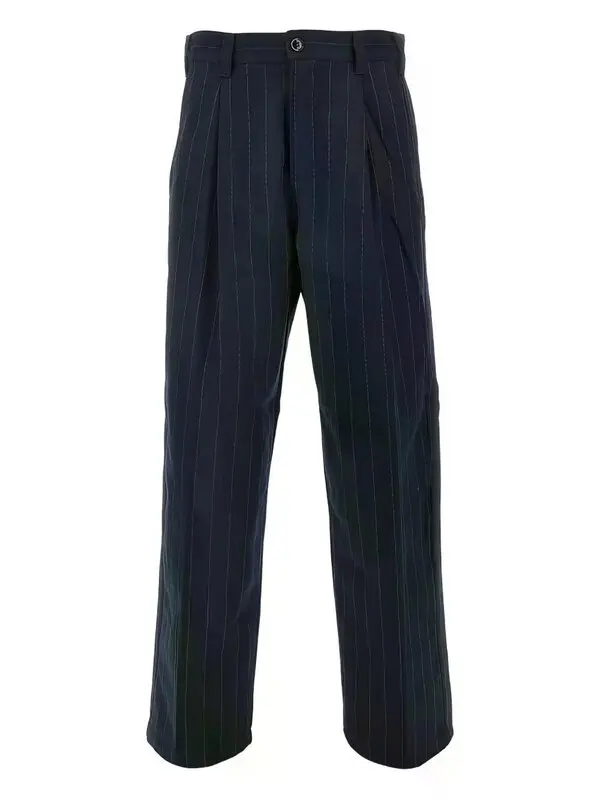 Obey Pinstripe Pleated Trousers